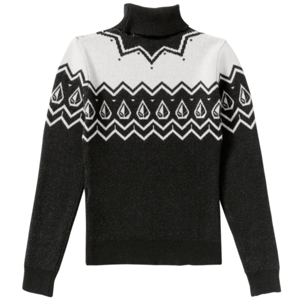 Volcom Womens Fireside Turtleneck Sweater Black – Stoked Boardshop